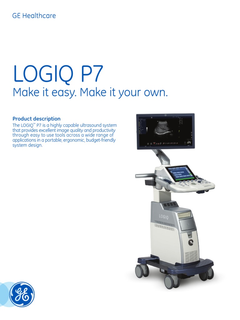 Logiq p7 Data Sheet PDF | PDF | Medical Ultrasound | Doppler Effect
