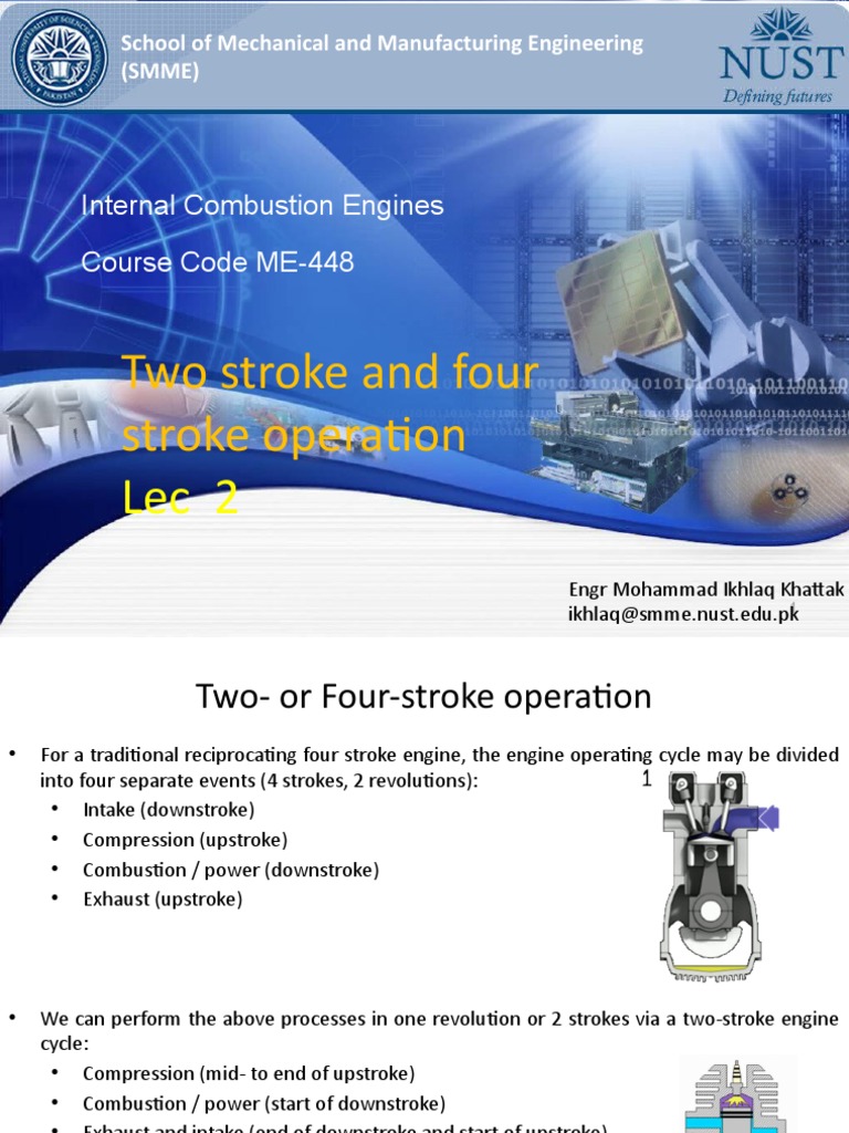 ME 439 ICE Strokes Lec 2 | PDF | Internal Combustion Engine | Machines