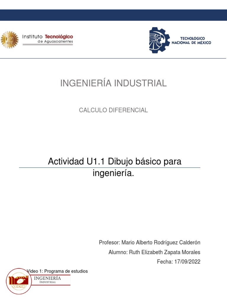 Actividad U1.1 Dibujo Básico para Ingeniería | PDF | Software | Ingeniería de software