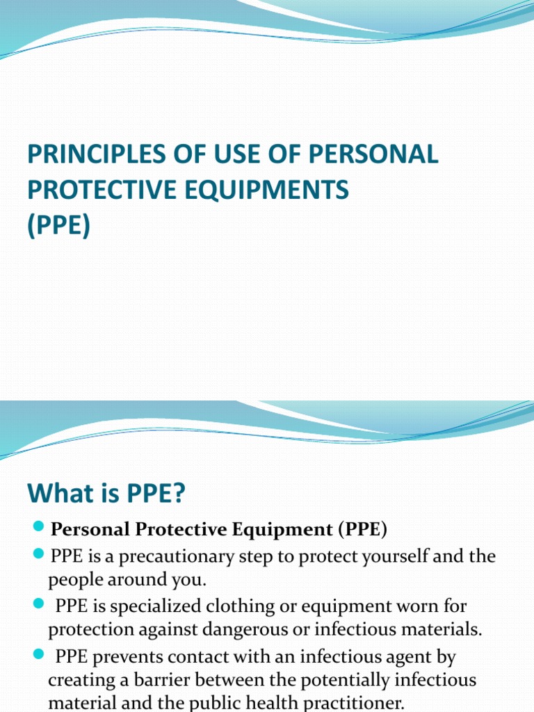 Personal Protective Equipment (PPE) Guide | PDF | Personal Protective ...