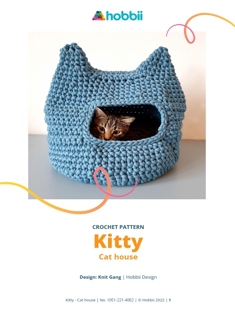 Kitty Little Cat-House | PDF | Crochet | Decorative Arts