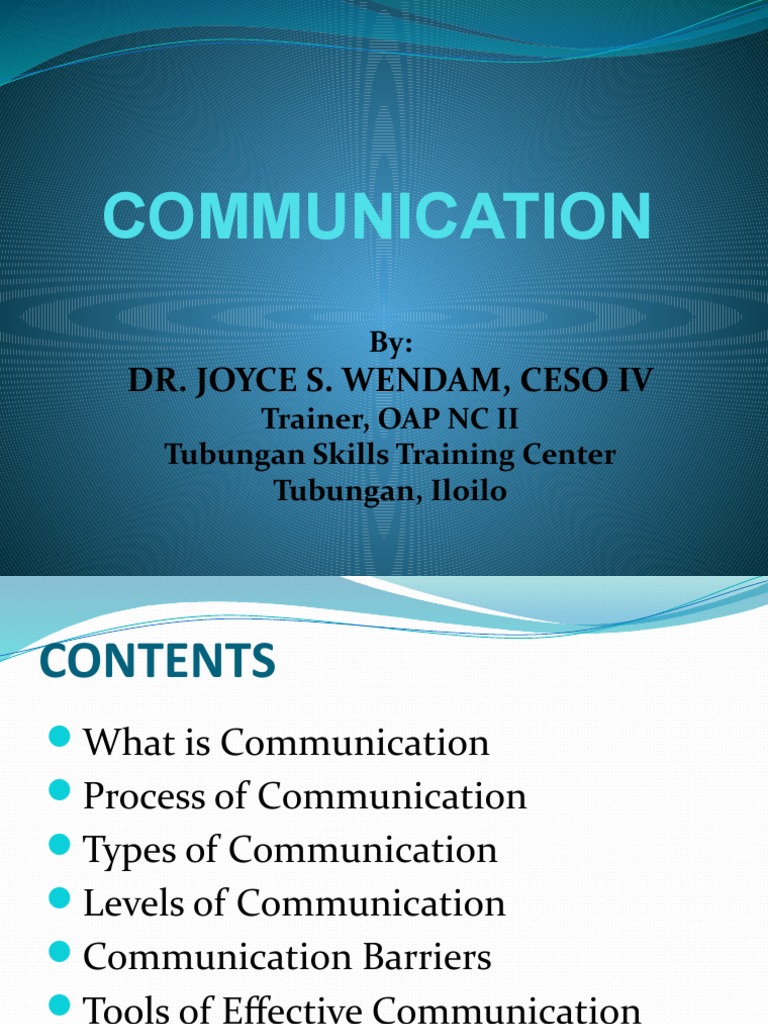 Basic Competency 1 - Participating I Workplace Communication | PDF ...