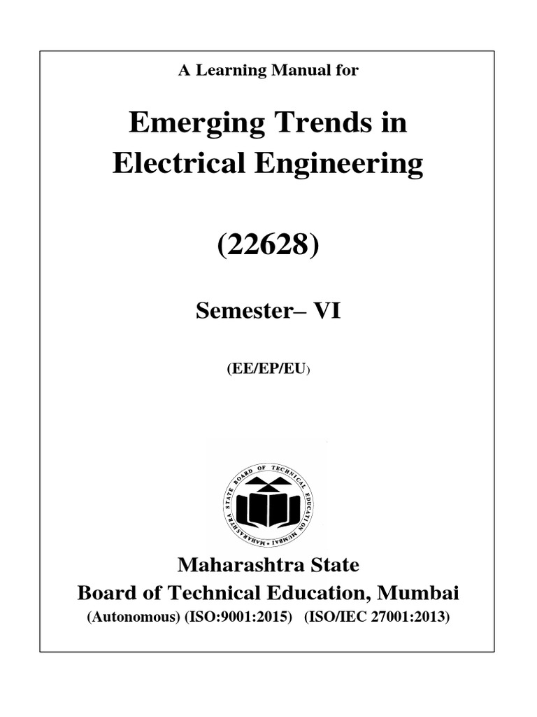 Emerging Trends in Electrical Engineering | PDF | Internet Of Things ...