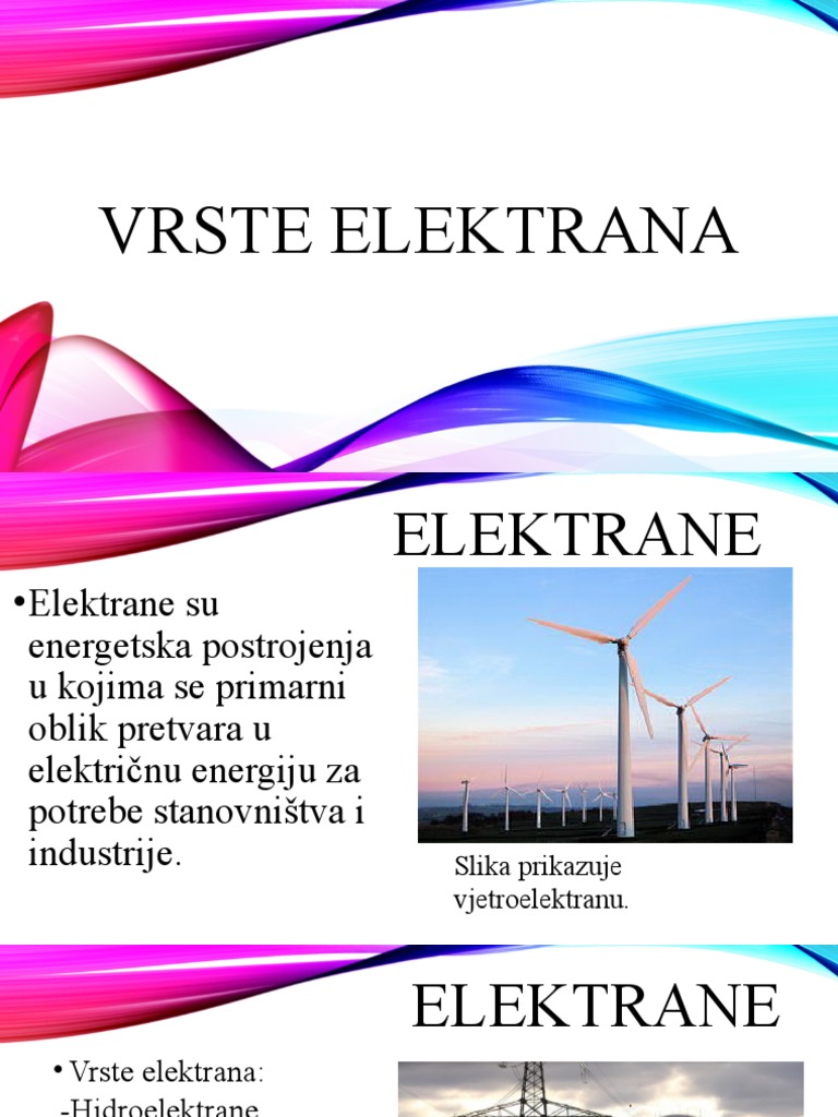 Vrste Elektrana | PDF