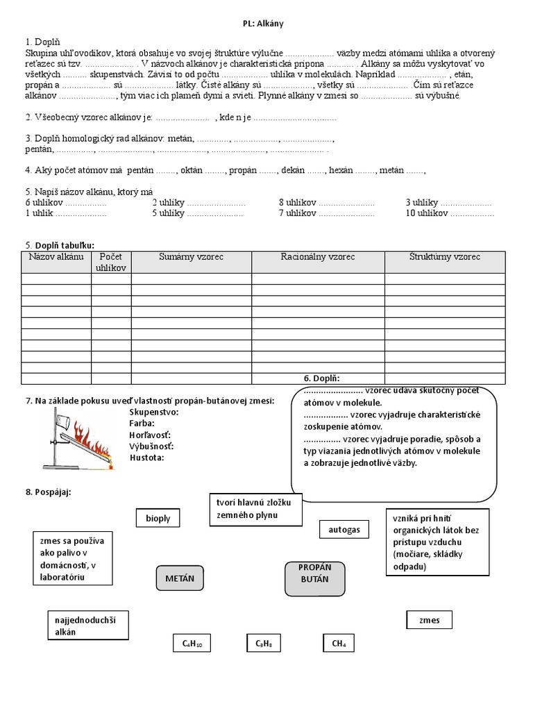 Alkány | PDF