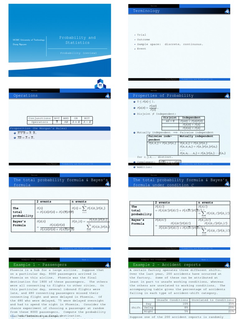 Prob Review | PDF | Probability