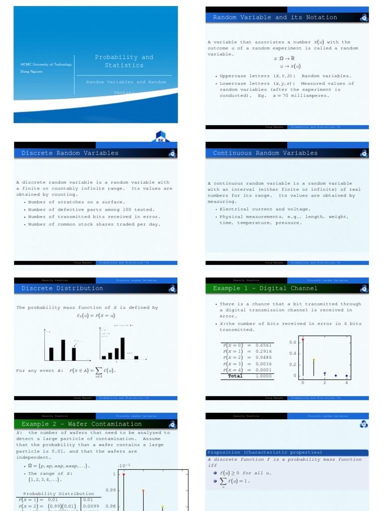 Randomvariables Handout | Download Free PDF | Probability Distribution | Probability Density ...