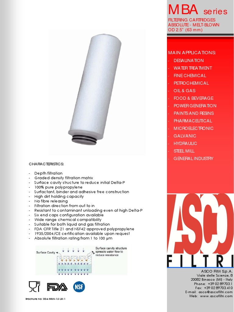 004 Mba 15 Uk 1 PDF | PDF | Filtration | Flow Measurement