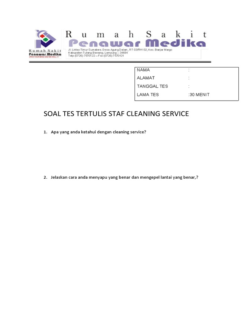 Cleaning Service | PDF