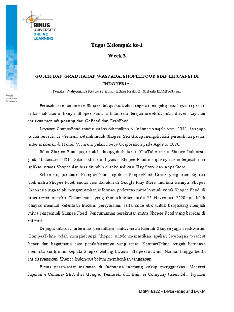 Tugas Kelompok 1 | PDF