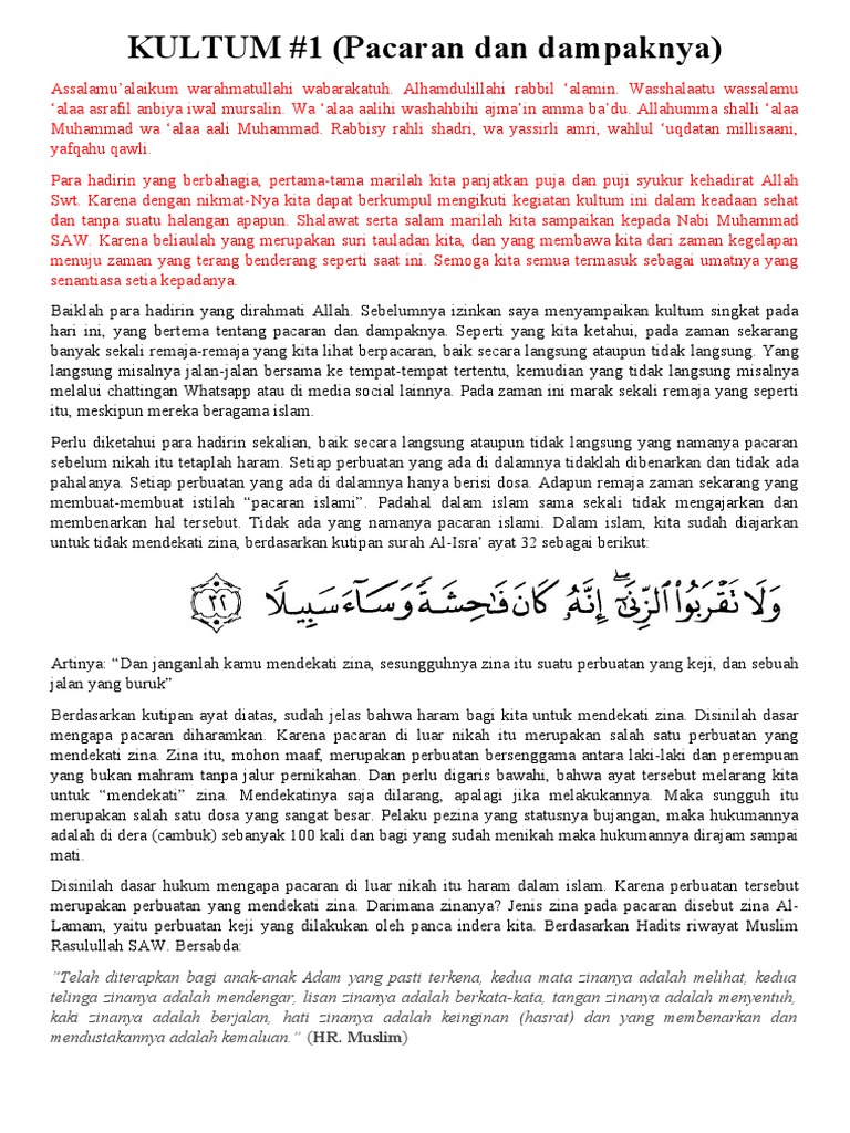 Kumpulan Kultum | PDF