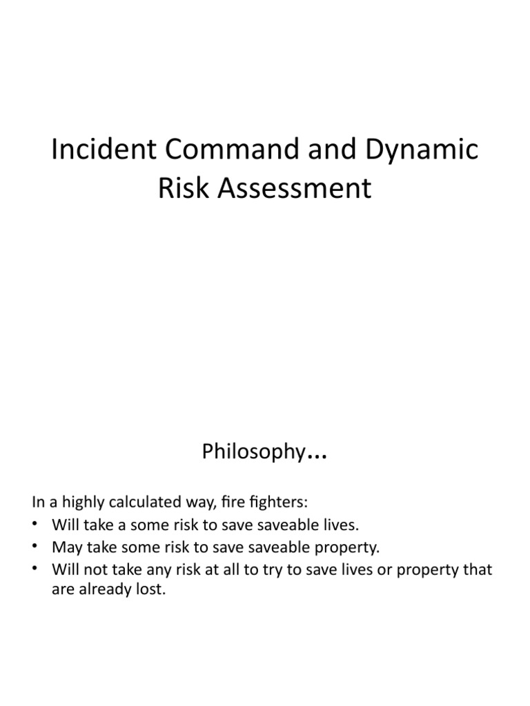 EPC Incident Command and Dynamic Risk Assessment | PDF | Risk | Business