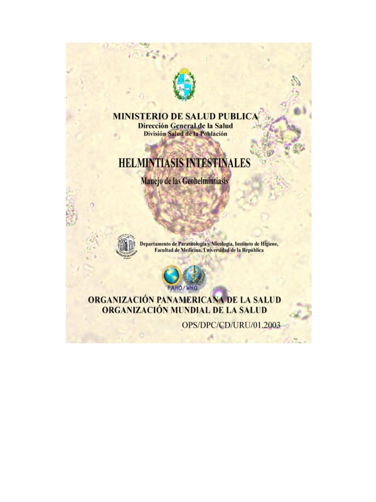 Helmintiasis Intestinales PDF | PDF | Diarrea | Saneamiento