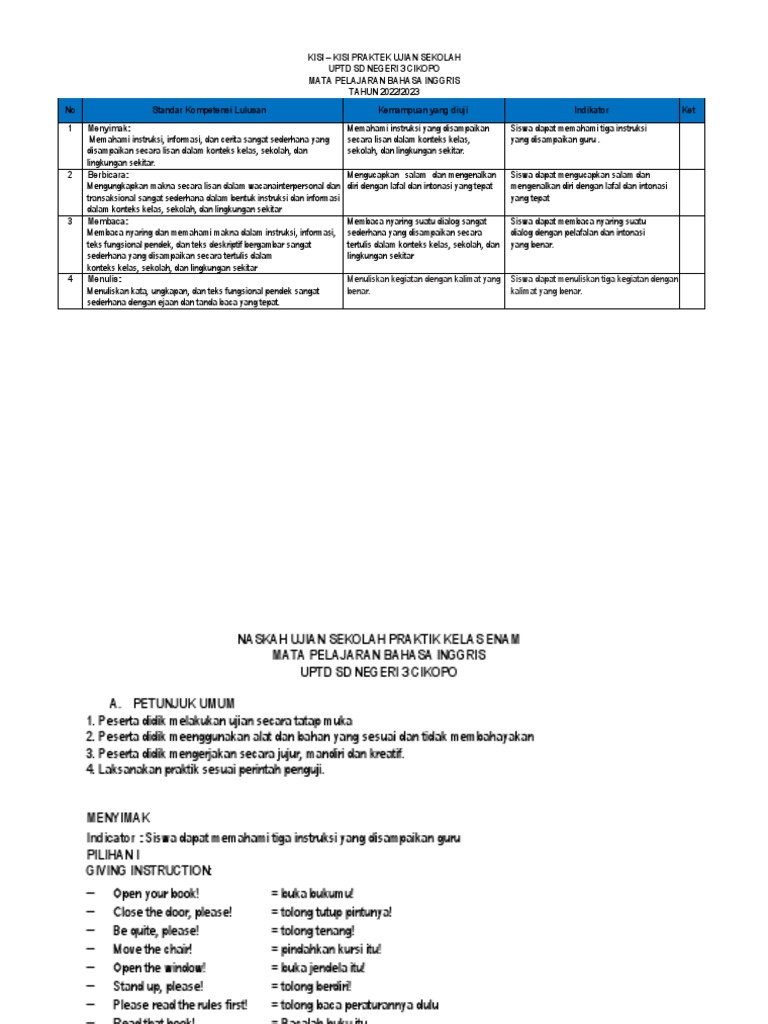 Naskah Praktik B Ingg PDF | PDF