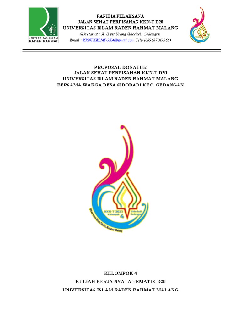 Proposal Fix KKN-T D20 | PDF