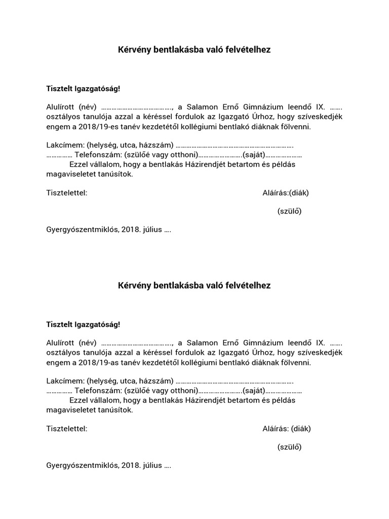 Kerveny - Bentlakasba | PDF