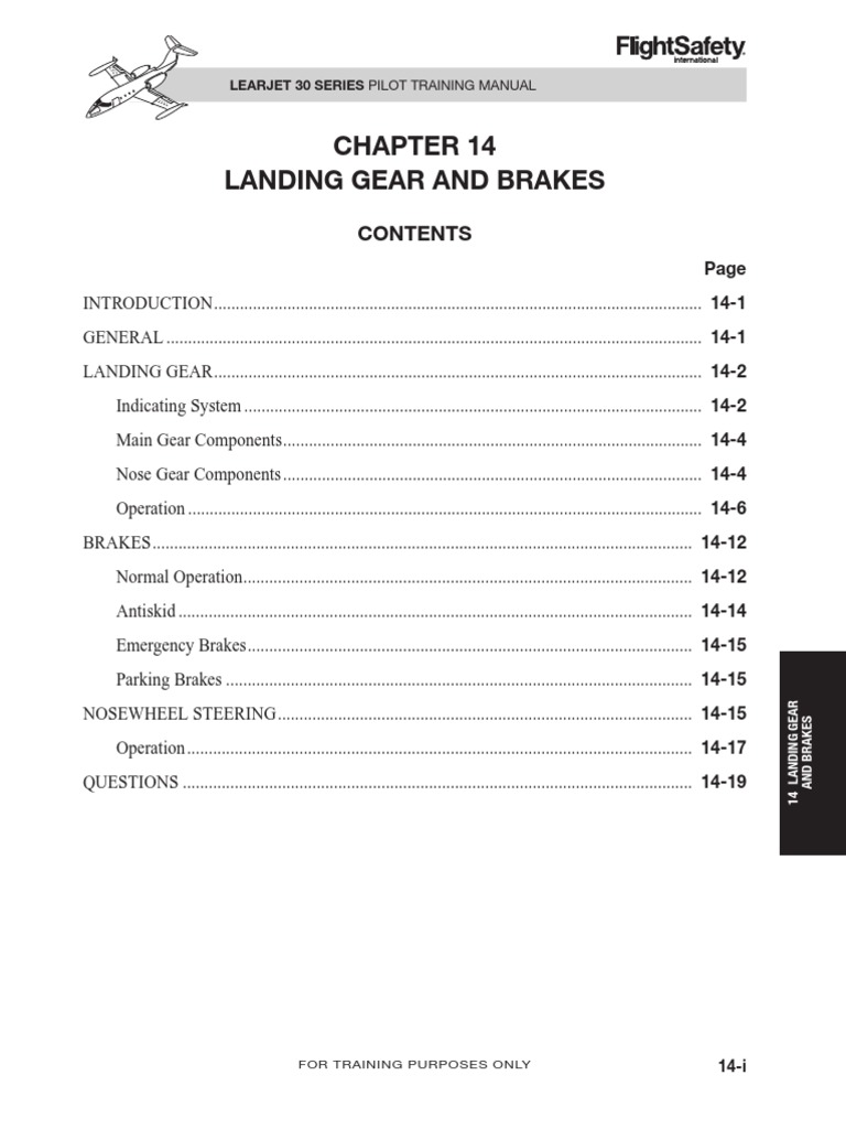 LR35 PTM R0.4 Part II PDF | PDF | Landing Gear | Brake