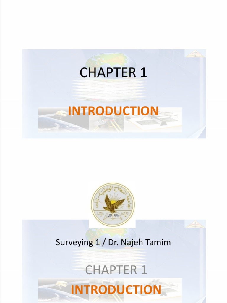 CH - 1 Introduction (Autosaved) | PDF | Surveying | Civil Engineering