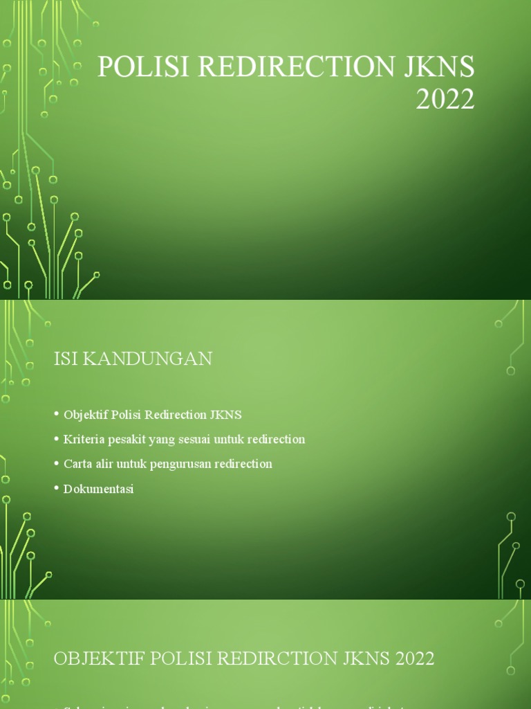 Polisi Redirection JKNS 2022 | PDF