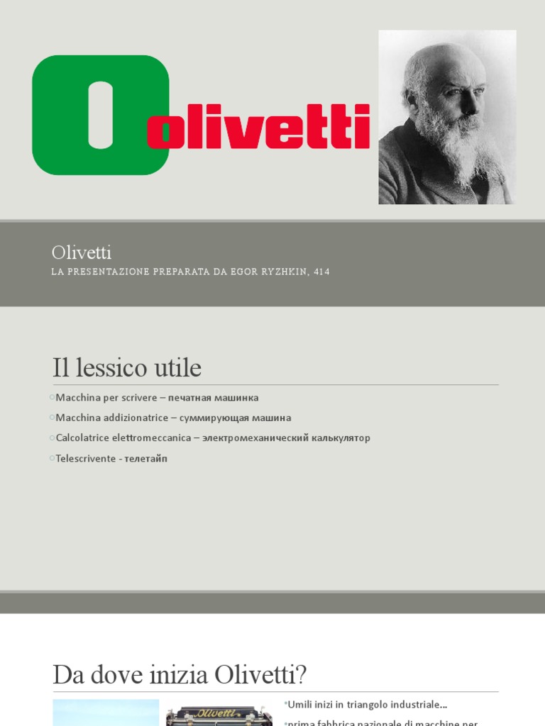 Olivetti | PDF