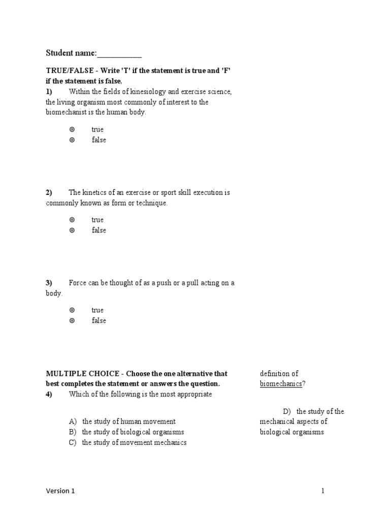 Basic Biomechanics 1 | PDF | Force | Biomechanics