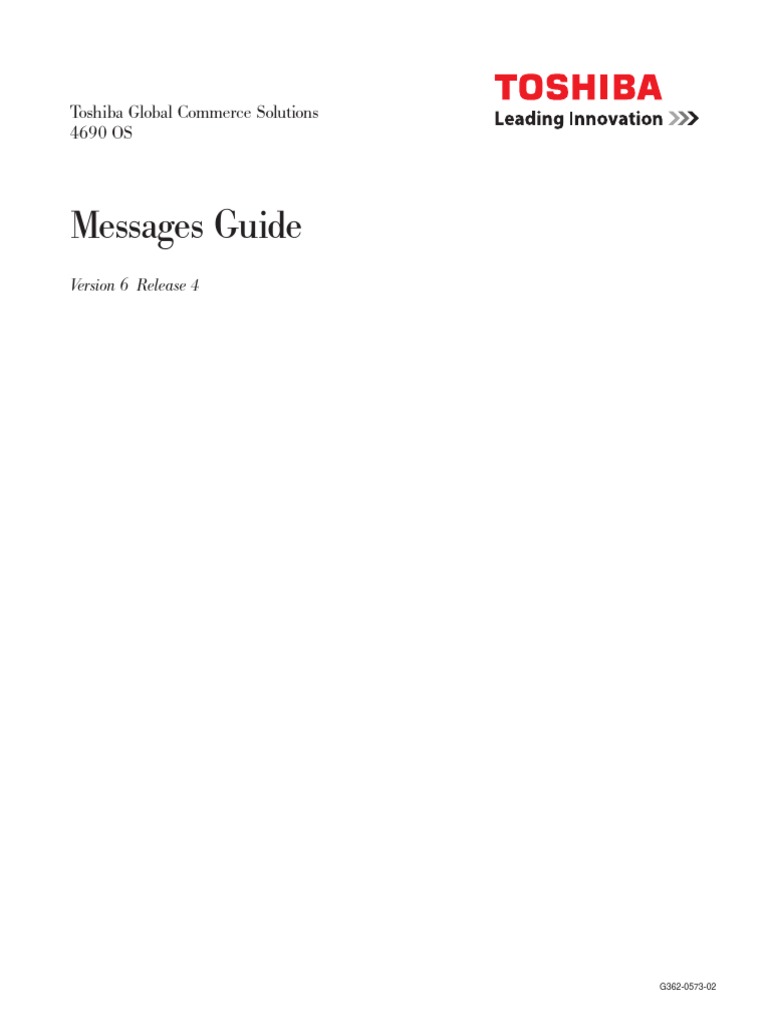 Messages Guide Ver6.4 PDF | Download Free PDF | Operating System ...