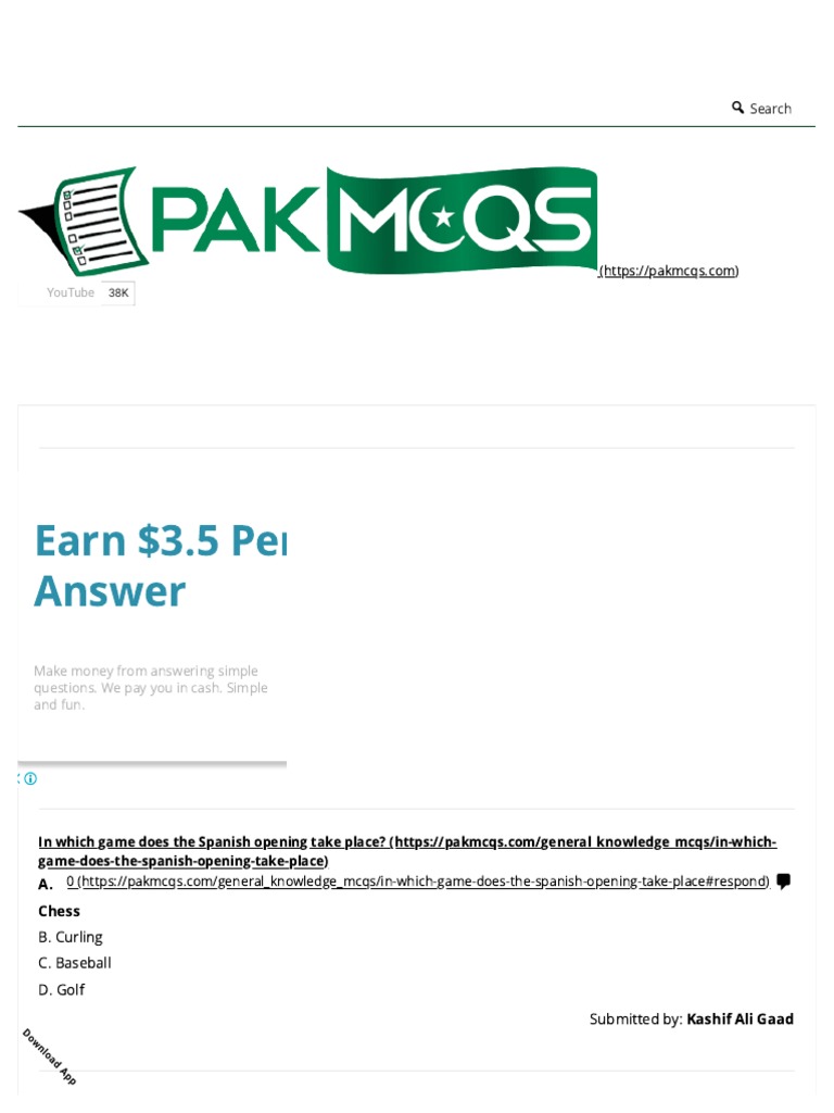 PakMcqs - Page 2 of 1866 - Pakistan's Largest Mcqs Website | PDF ... PakMcqs - Page 2 of 1866 - Pakistan's Largest Mcqs Website | PDF ...