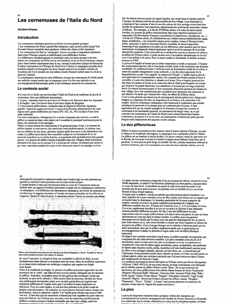 Cornemuses Francese | PDF