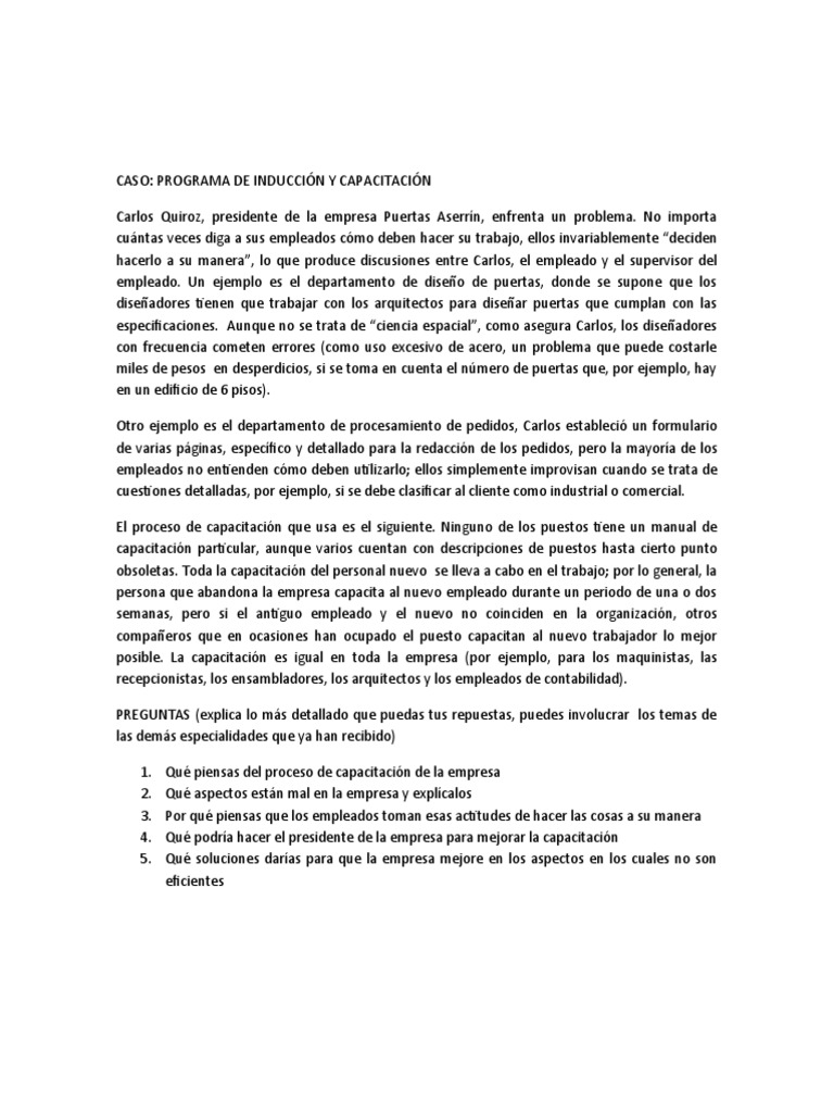 Caso Prã¡ctico No. 1 | PDF