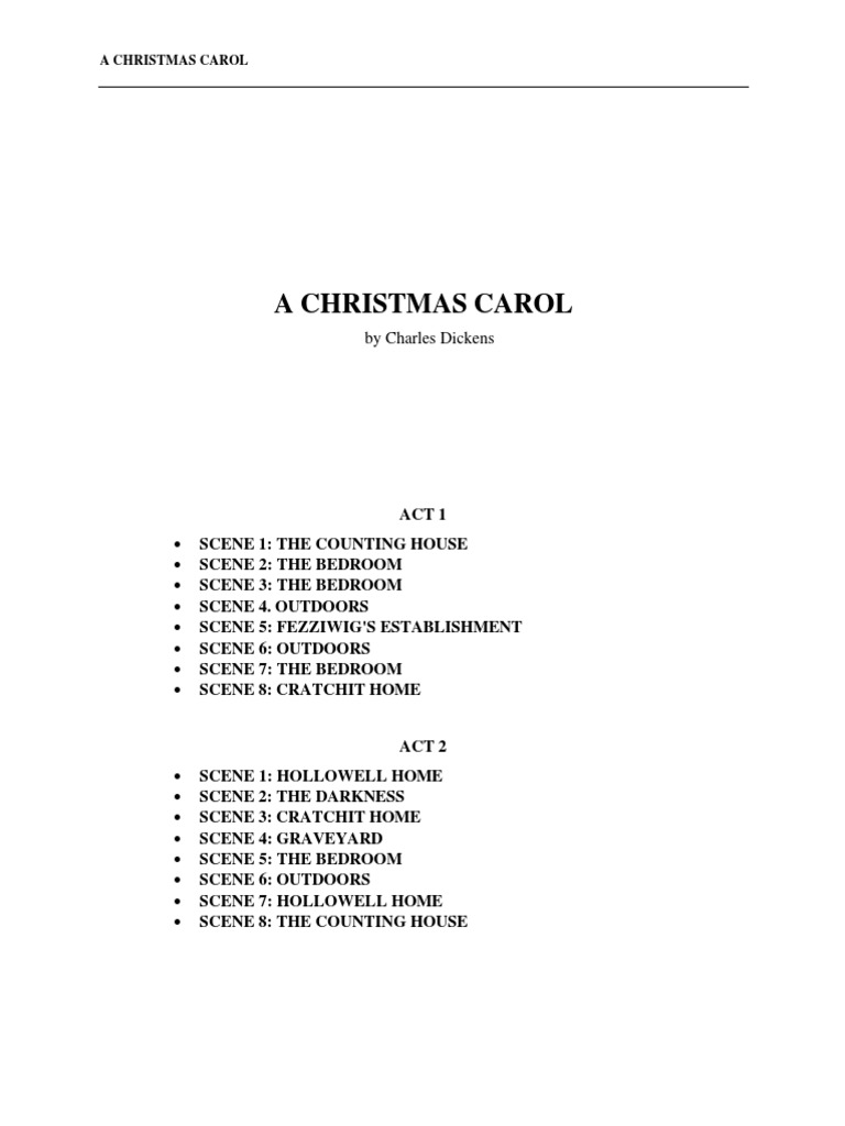 Xmas Carol PDF | PDF | Tiny Tim (A Christmas Carol) | Ebenezer Scrooge