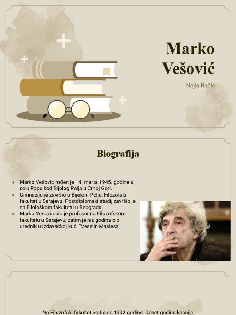 Marko Vešović | PDF