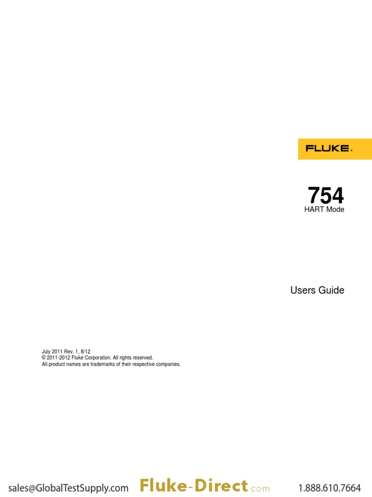 754 Manual PDF | PDF | Calibration | Input/Output