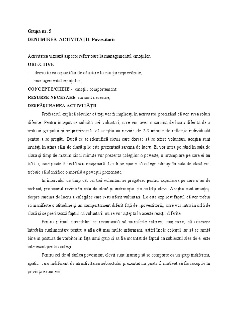 Exercitii de Cunoastere Si Autocunoastere 5 | PDF