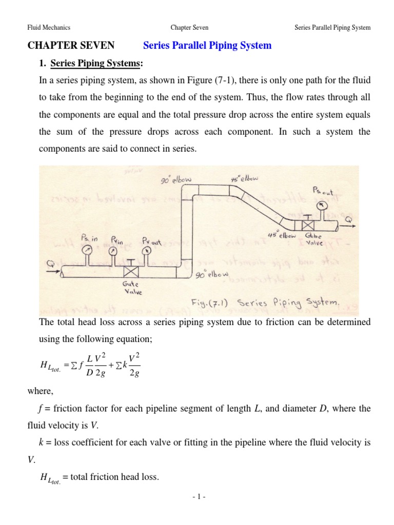 (Chapter 7) Series Parallel Fluid Flow | PDF | Fluid Dynamics | Flow ...