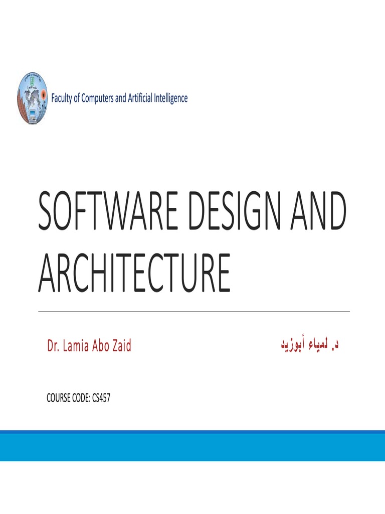 W1 Lecture 1 Pdf Software Architecture System