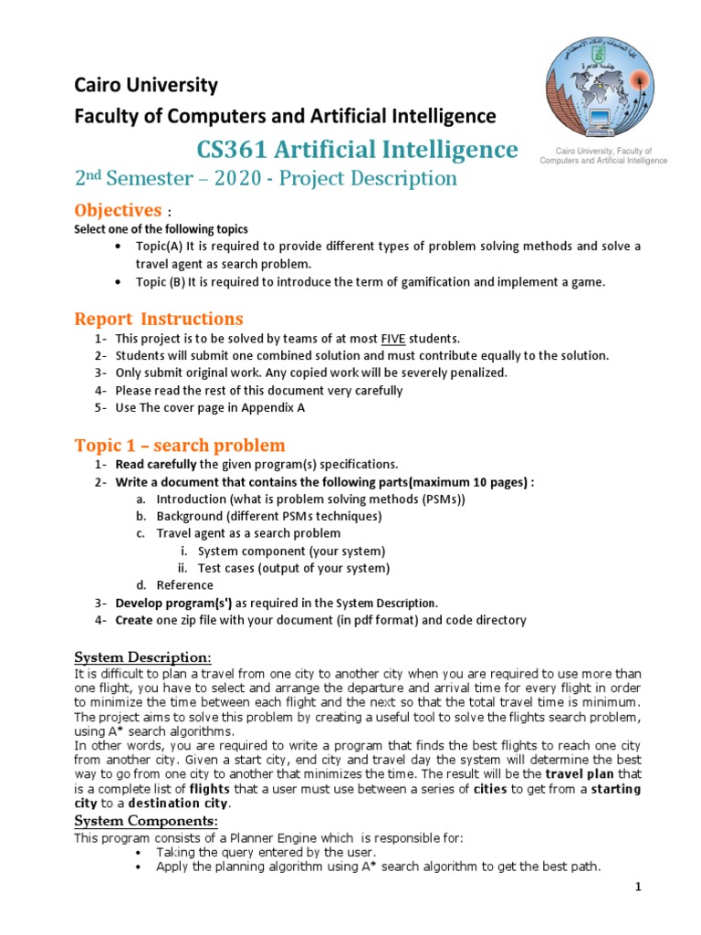 CS361-Artificial Intelligence-General-level 3 PDF | PDF | Artificial Intelligence | Intelligence ...