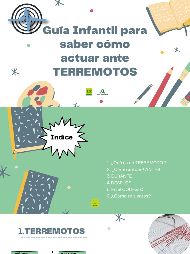 Guia Infantil Terremotos | PDF | Temblores | Naturaleza