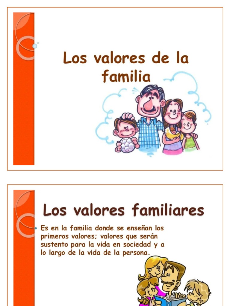 Álbum de Valores Familiares: Amor y Respeto | PDF | Salud y bienestar