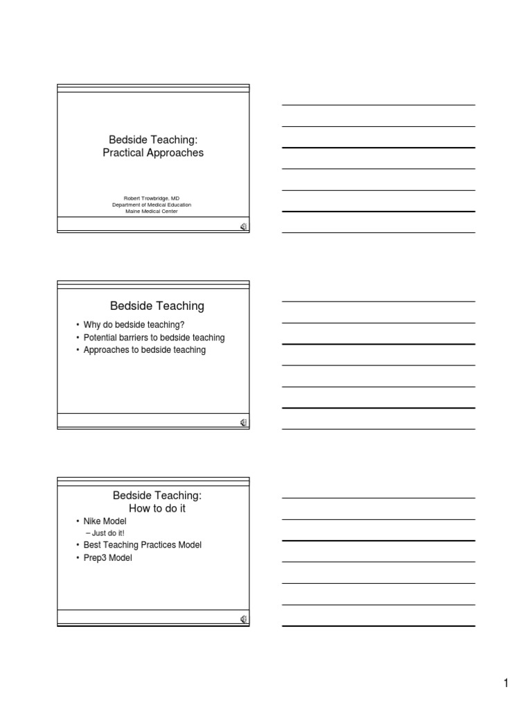 Bedside Teaching Pointers | PDF