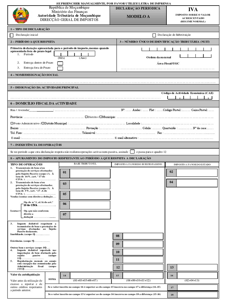 Anexo Modelos | PDF | Impostos | Imposto sobre Valor Agregado (IVA)