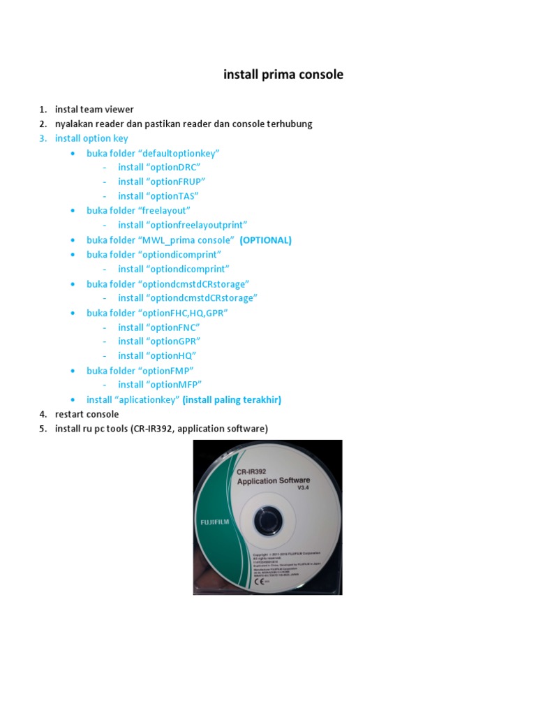 Prima Console Installation Guide | PDF