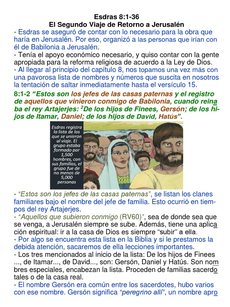 Esdras 8 | PDF | Yahvé | Ezra