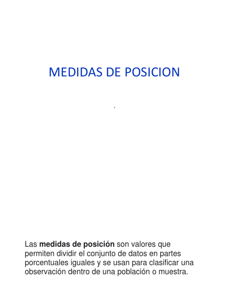 Tema IV, Medidas de Posición Datos No Agrupados | PDF | Cuantil | Muestreo (Estadísticas)