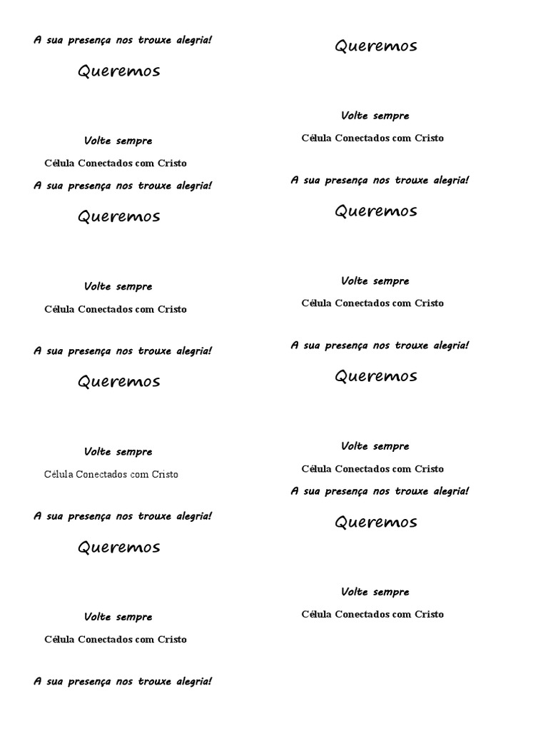 A Sua Presença Nos Trouxe Alegria | PDF