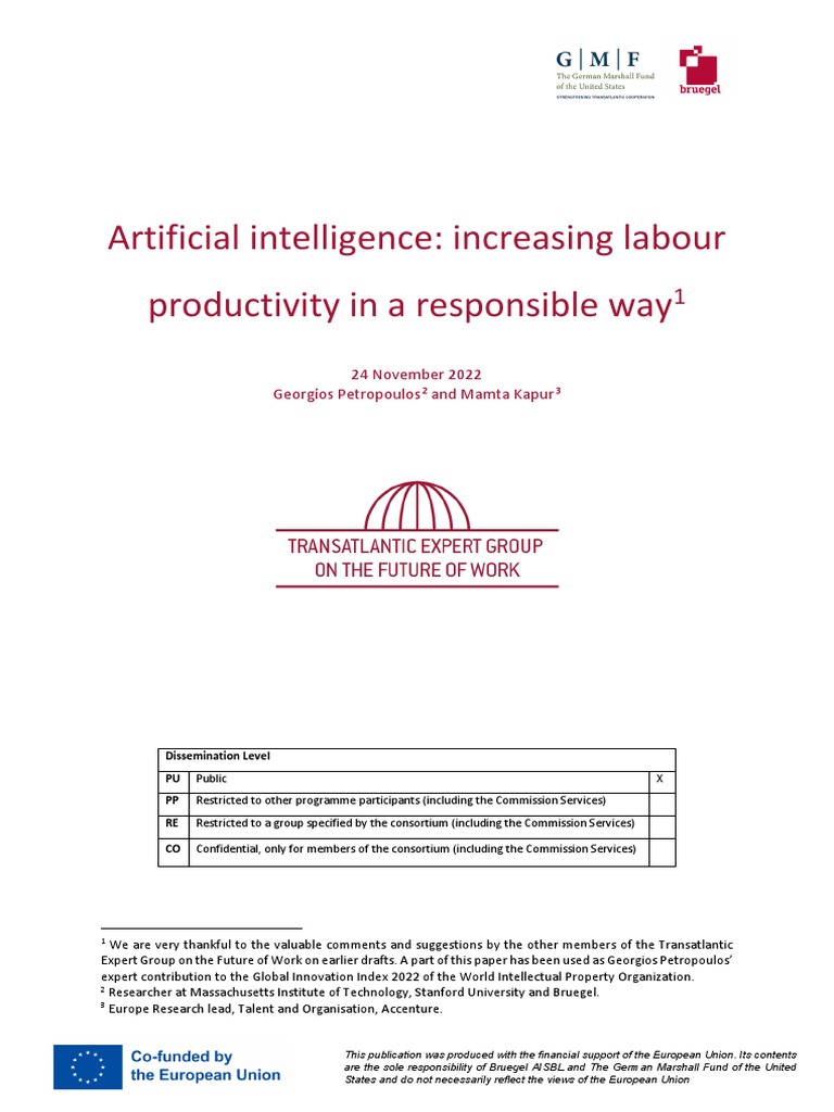 Artificial Intelligence Increasing Labour - Productivity | PDF ...