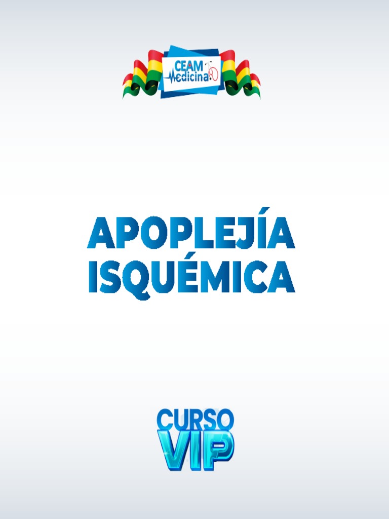 Apoplejía Isquémica: Diagnóstico y Tratamiento | PDF | Carrera | Isquemia