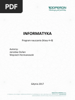 Rozkład Materiału Informatyka Klasa 3 | PDF
