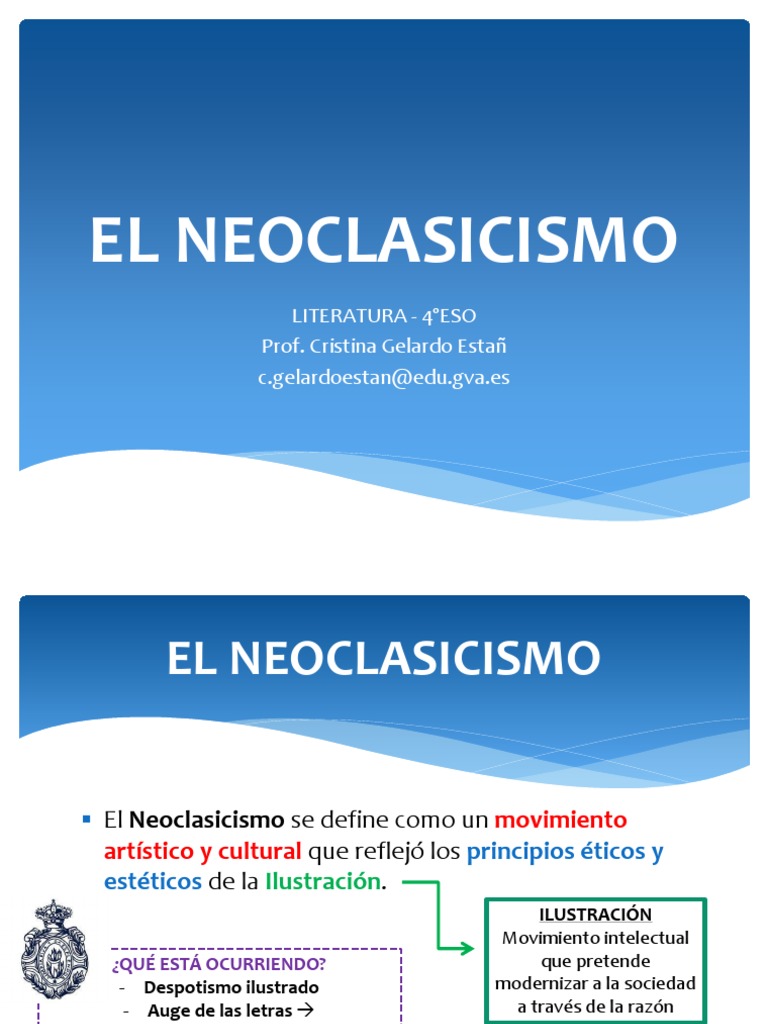 El Neoclasicismo | PDF