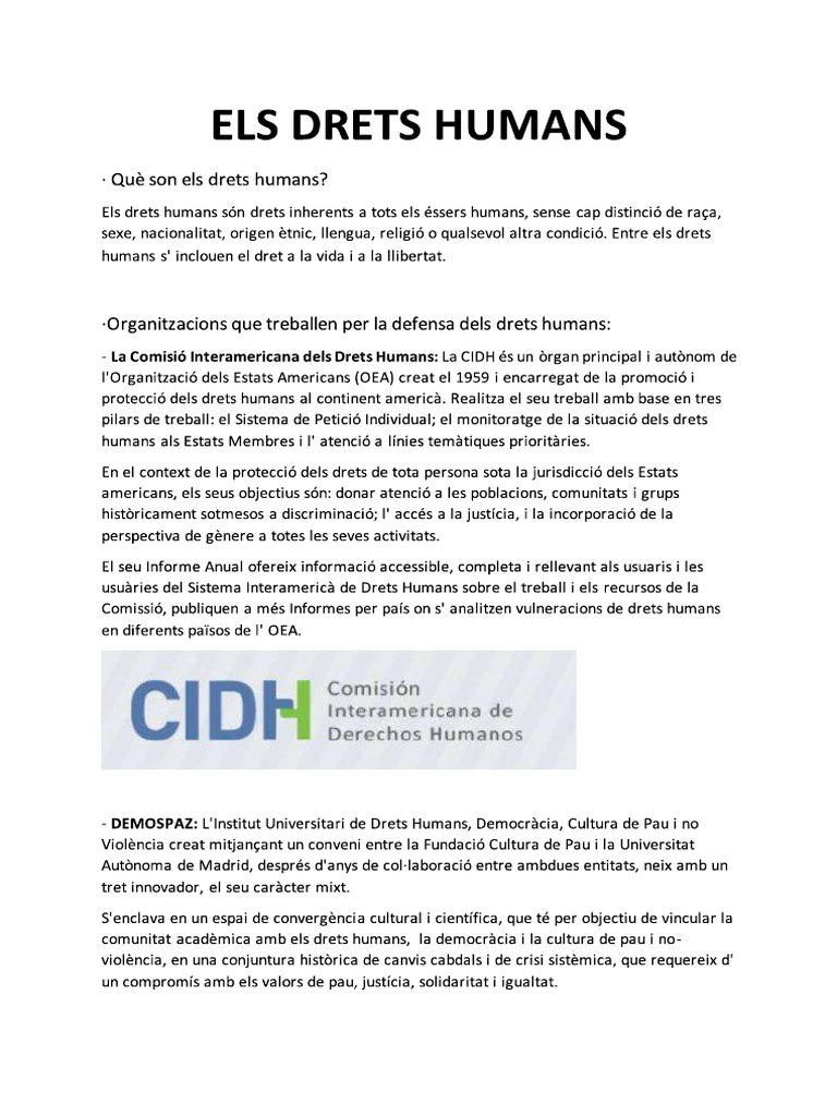 Drets Humans | PDF