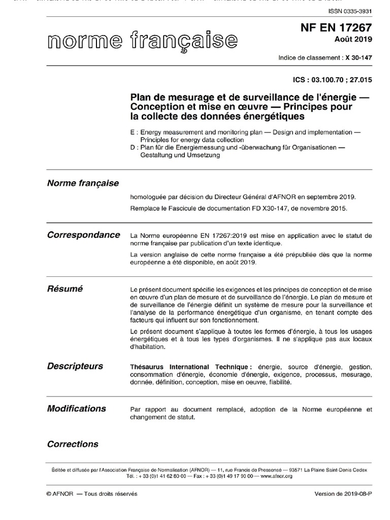 NF en 17267 PDF | PDF